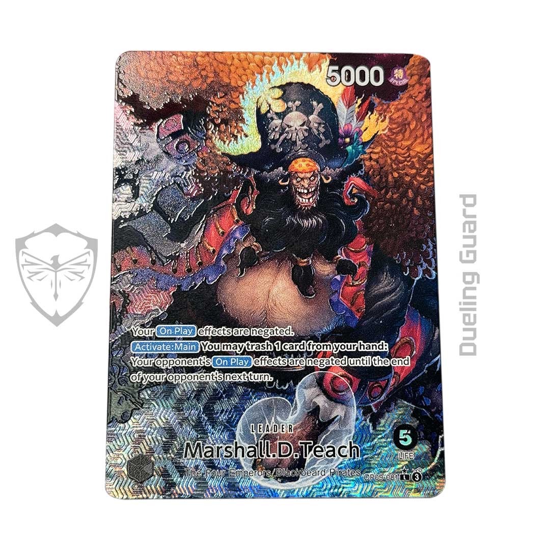 Black Beard Custom Art Leader Card (Pre-order) – Dueling Guard